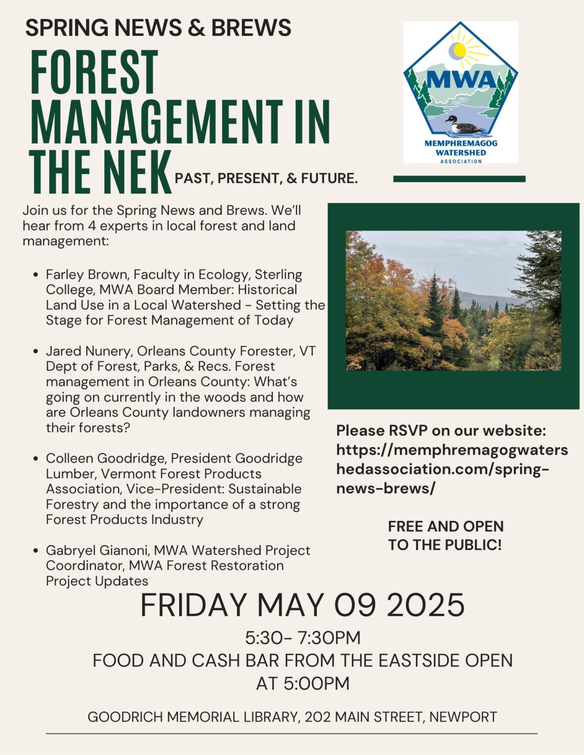 Forest Management in the Northeast Kingdom program – Massachusetts ...